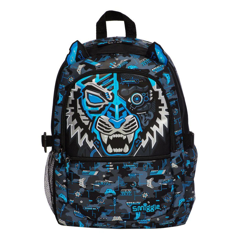 Smiggle Attach Backpack - Tiger Black | TheOutfit.me