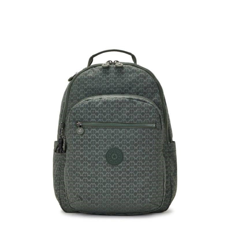 Kipling Backpack Seoul Sign Green Embossed – TheOutfit.me