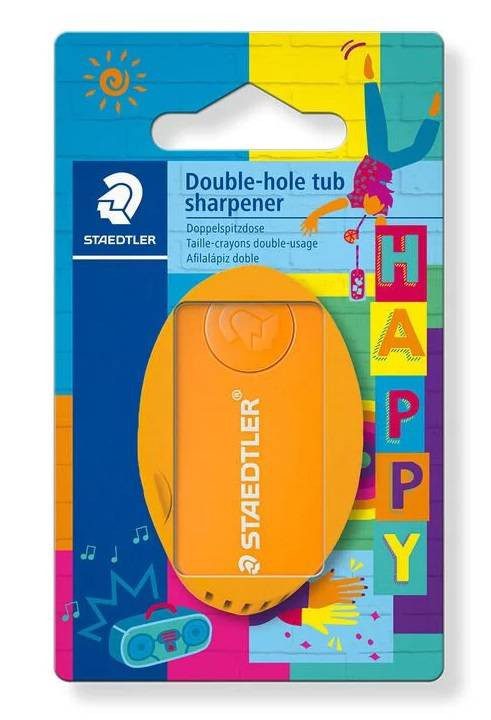 Staedtler Sharpener Orange - Double Hole | TheOutfit.me