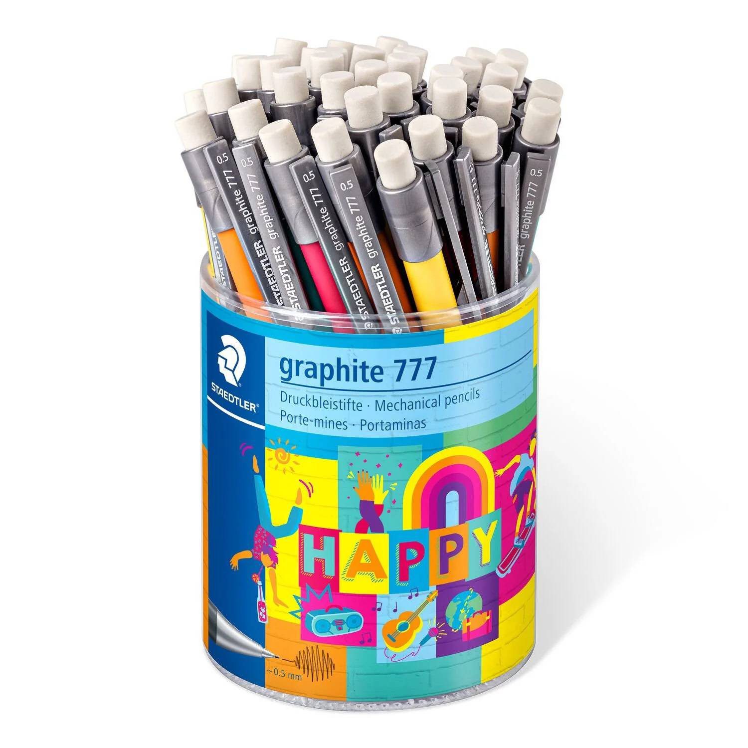 Staedtler Pencil Graphite 777 - Mechanical Pencil 0.5 - Yellow ...