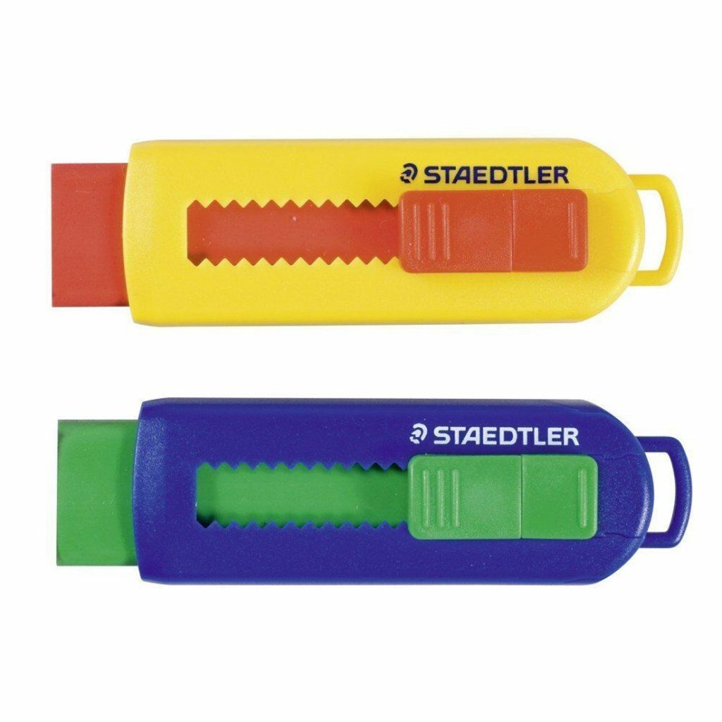 Staedtler Eraser With Sliding Plastic Sleeve – TheOutfit.me