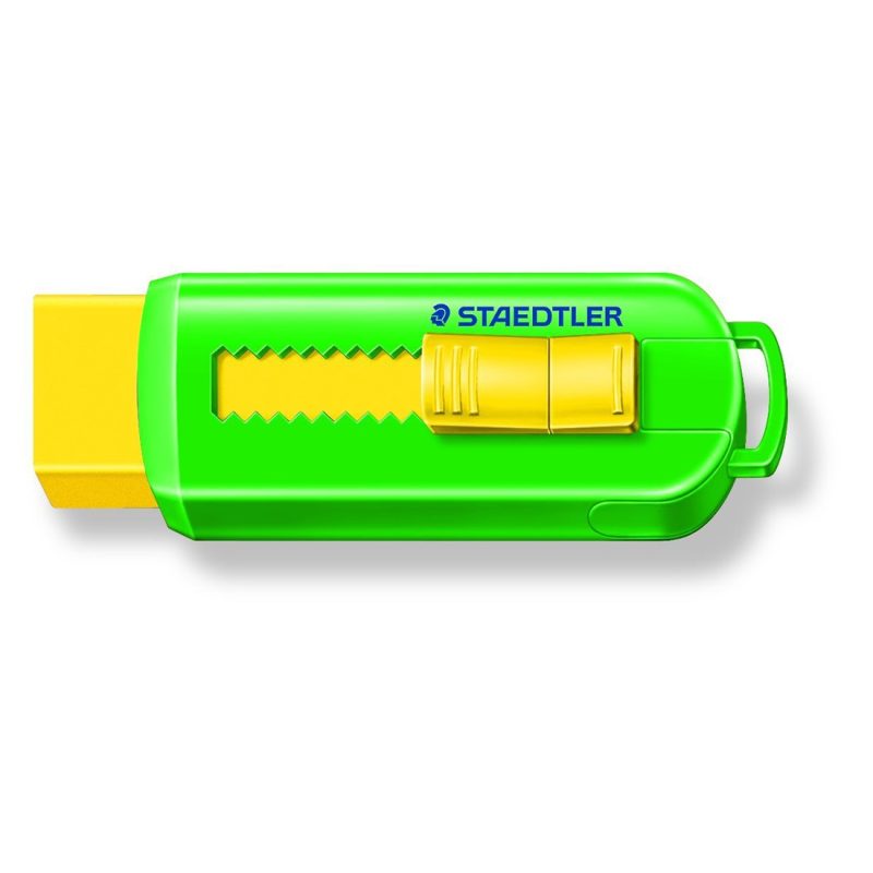 Staedtler Eraser With Sliding Plastic Sleeve – TheOutfit.me