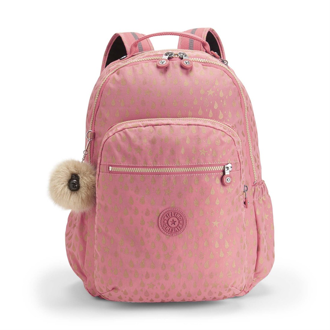 Kipling Seoul Go Backpack Pink Gold Drop – TheOutfit.me