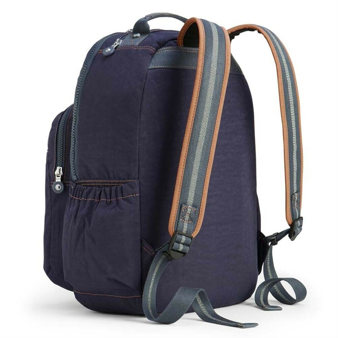 Kipling Seoul Go Backpack Blue Tan Block – TheOutfit.me