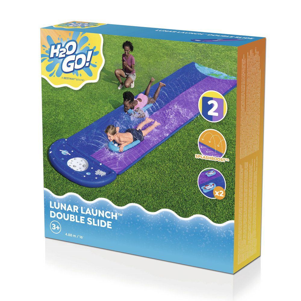 Bestway H2OGO! 2-Person Slide Lunar Launch | TheOutfit.me