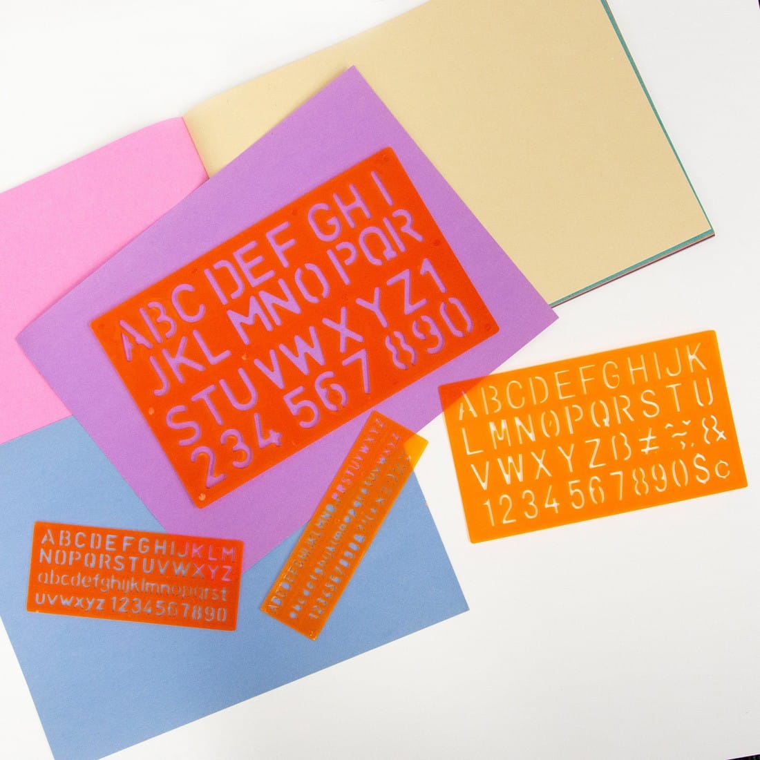 BAZIC Lettering Stencil Sets Set of 4 – TheOutfit.me