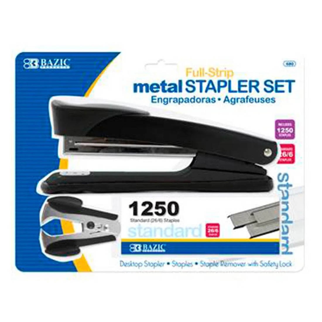 BAZIC Metal Full Strip Stapler Set – TheOutfit.me