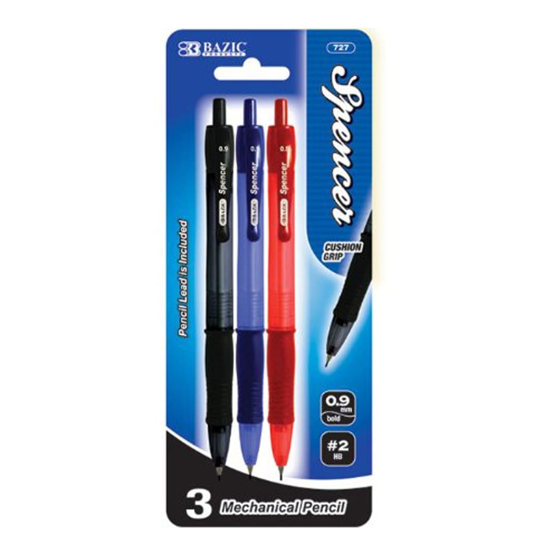 BAZIC Spencer 0.9mm Mechanical Pencil Set of 3 – TheOutfit.me