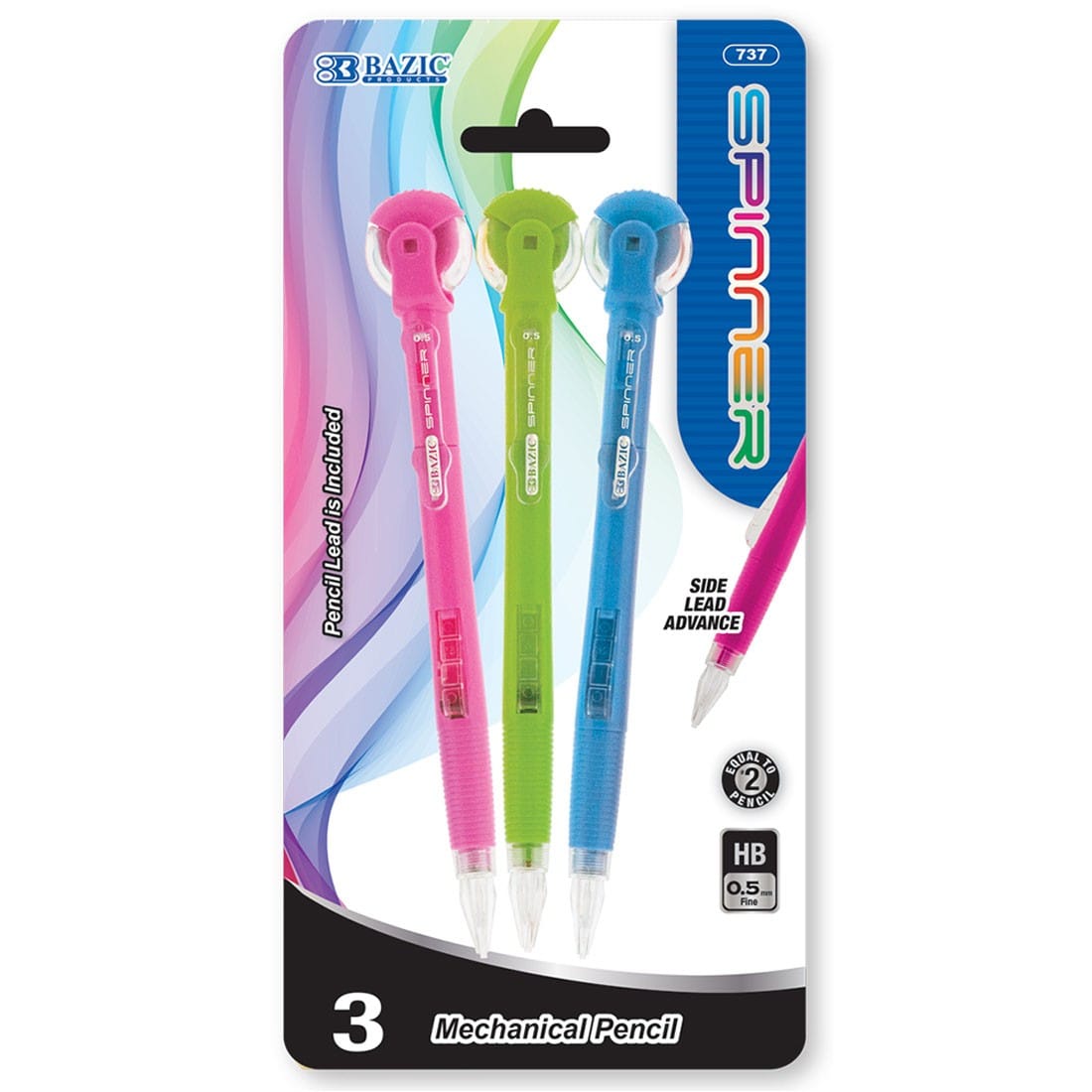 BAZIC Spinner Top Eraser 0.5 mm Mechanical Pencil – TheOutfit.me