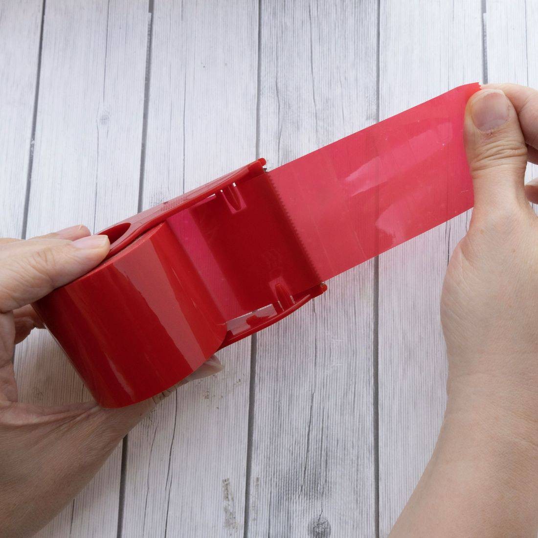 Bazic Red Packaging Tape With Dispenser – TheOutfit.me