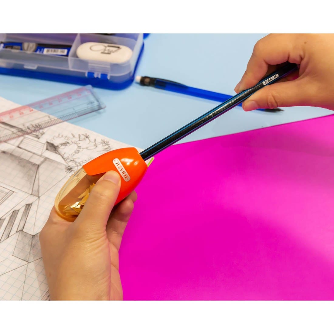 BAZIC Xtreme Oval Sharpener with Receptacle – TheOutfit.me