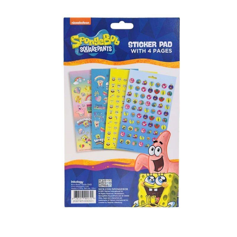Inkology SpongeBob SquarePants Sticker Pad – TheOutfit.me