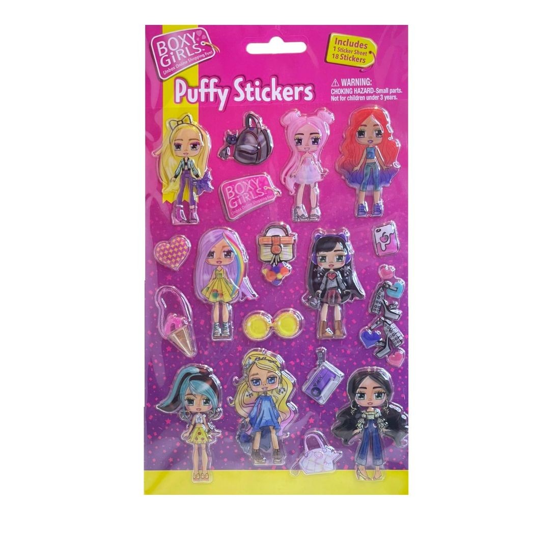 Inkology Boxy Girls Puffy Stickers – TheOutfit.me