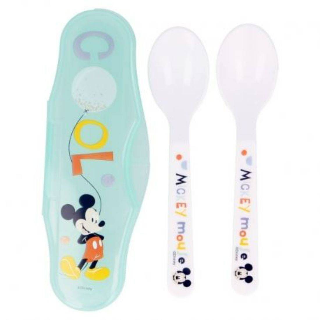 Stor Toddler 2 Pcs Pp Spoons Travel Set - Cool Like Mickey | TheOutfit.me