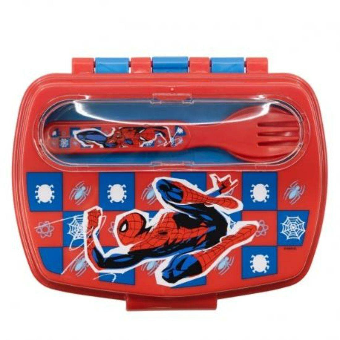 Stor Funny Sandwich Box With Cutlery – Spiderman Arachnid Grid ...