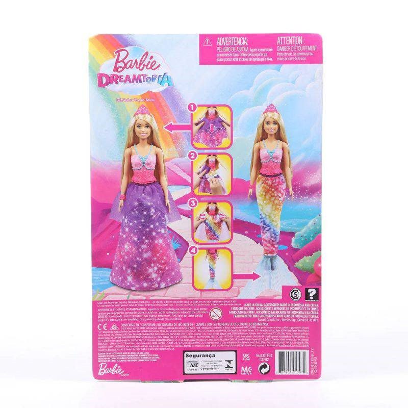 Barbie Dreamtopia 2-in-1 Princess to Mermaid Fashion Transformation ...