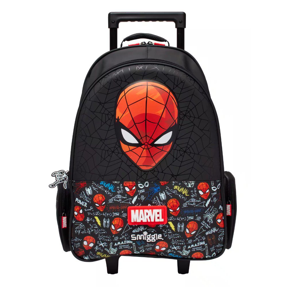 Smiggle Trolley Backpack With Light-Up Wheels - Spider-Man | TheOutfit.me